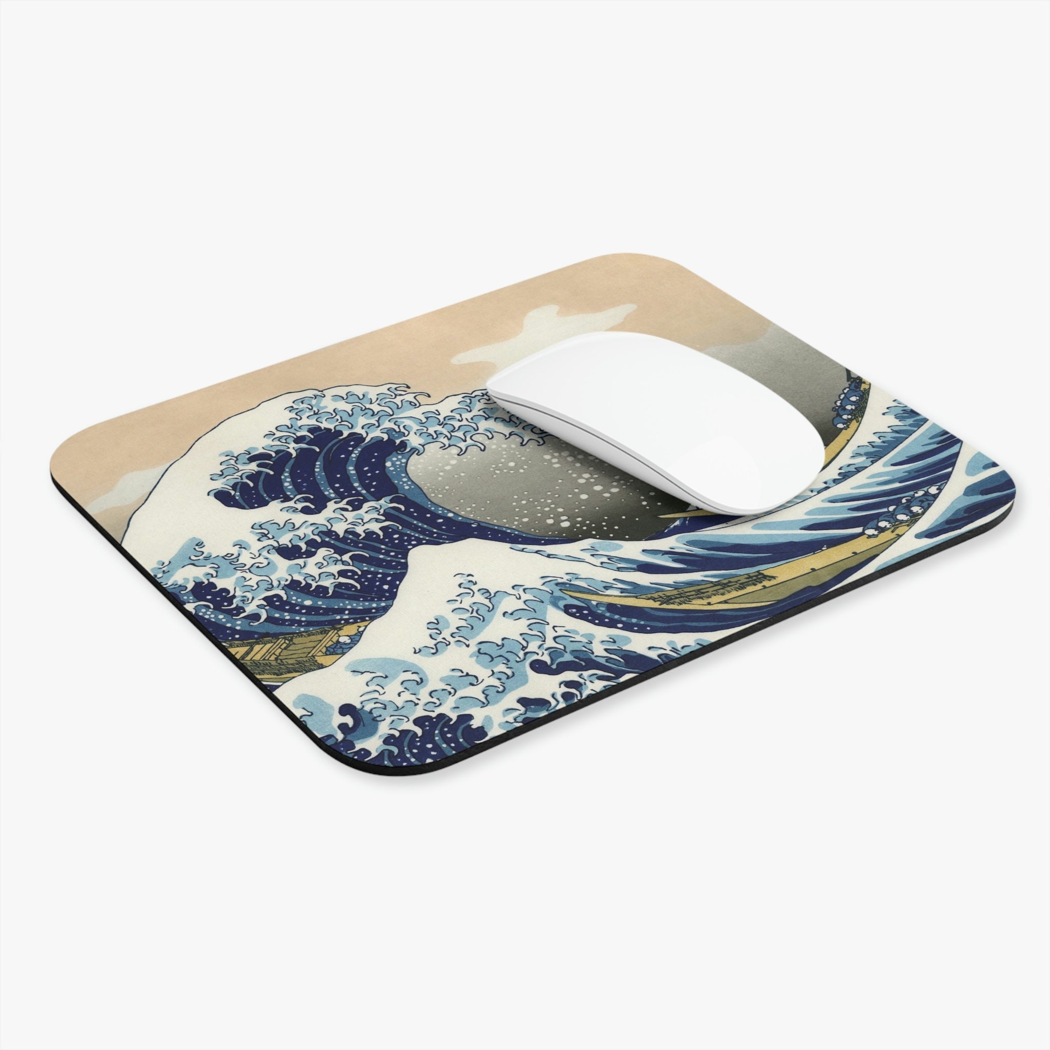 Hokusai's the Great Wave at Kanagawa Mousepad. the Great Wave Mouse Pad ...