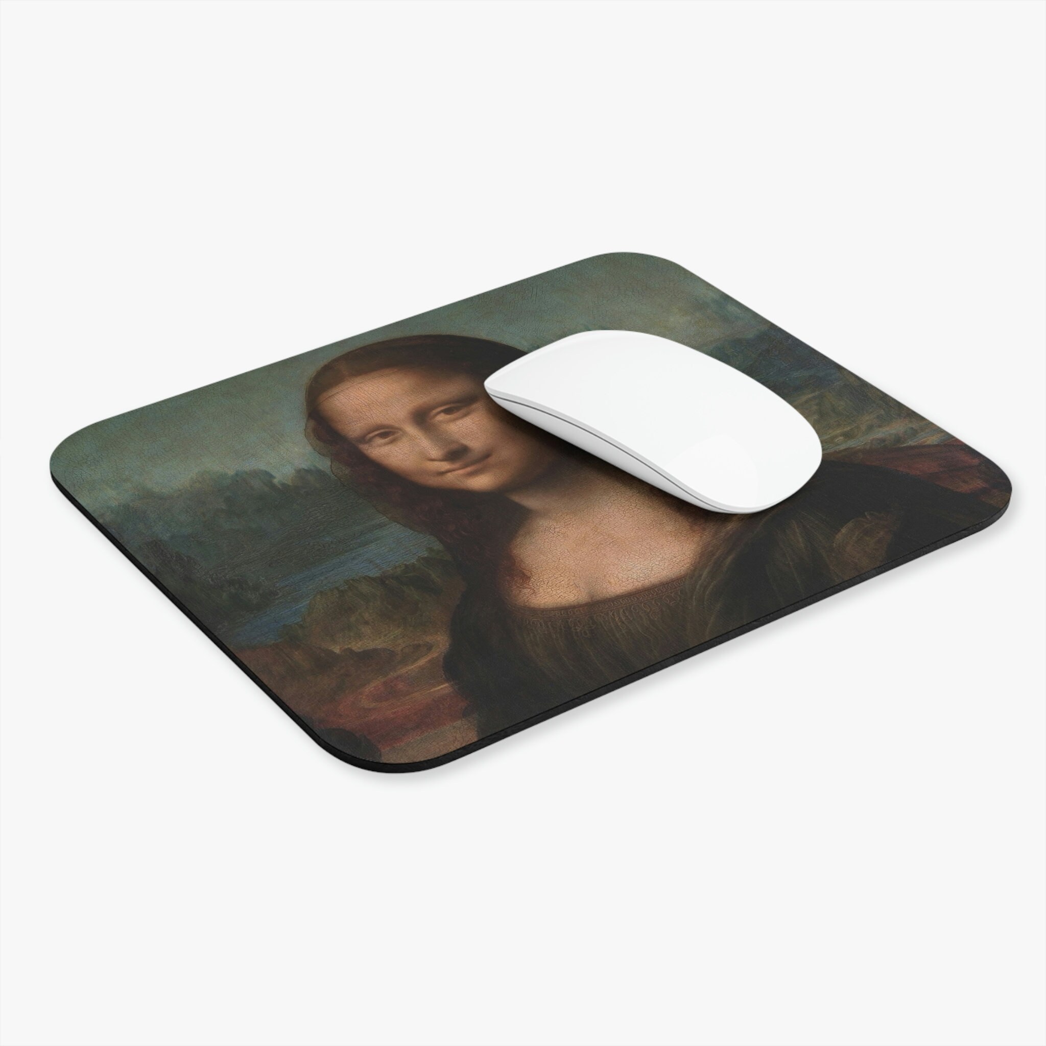 Leonardo Da Vinci's Mona Lisa. Mouse Pad. Art Mouse Pad. Mousepad Art ...