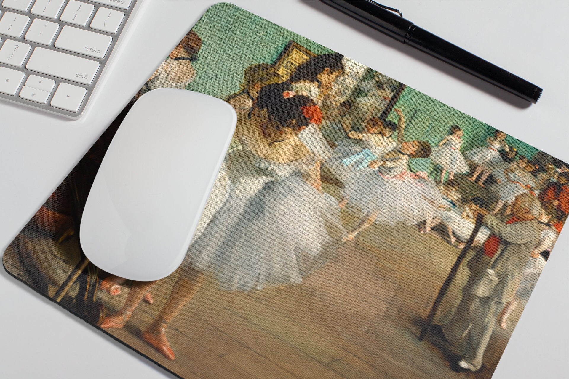 Degas Mousepad. Edgar Degas Mouse Pad. Degas the Dance Class 1874 by ...