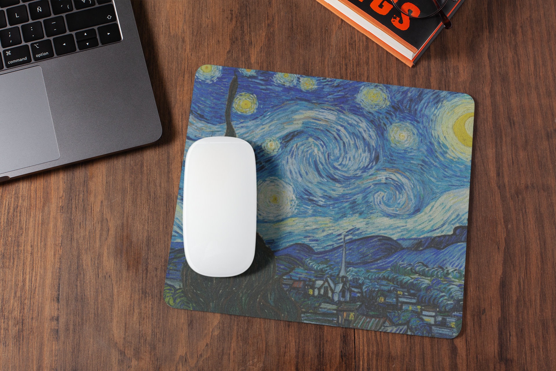 Vincent Van Gogh's the Starry Night. Mouse Pad. Starry Night. Mousepad ...