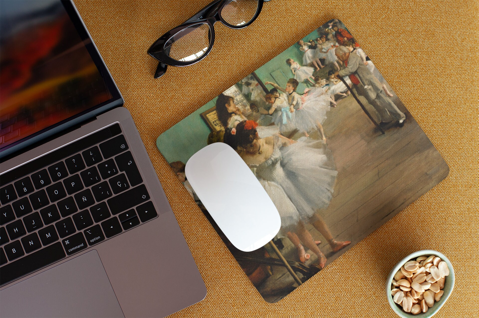 Degas Mousepad. Edgar Degas Mouse Pad. Degas - the Dance Class (1874 ...