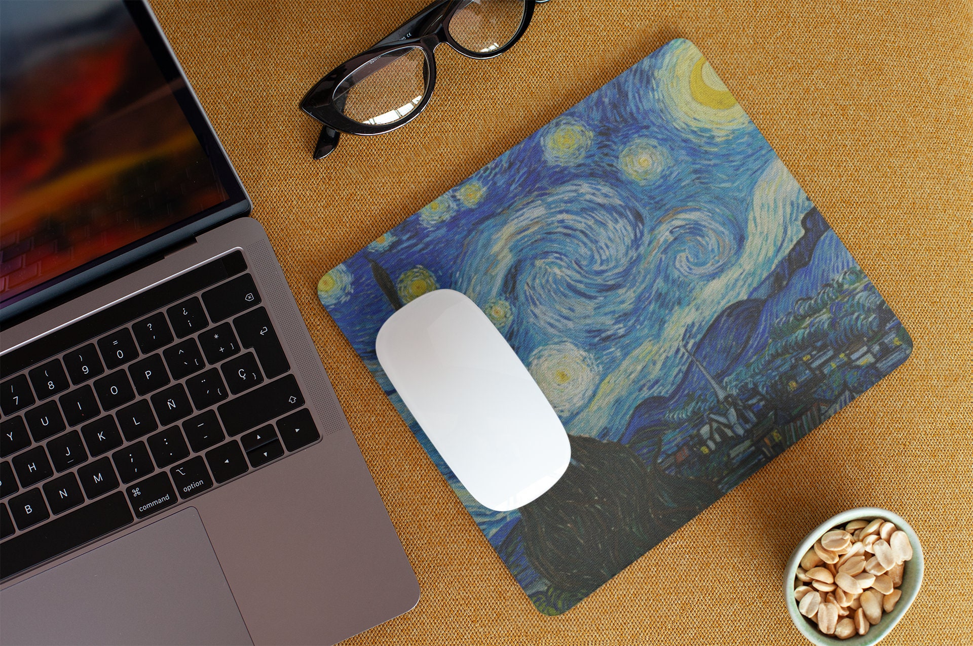 Vincent Van Gogh's the Starry Night. Mouse Pad. Starry Night. Mousepad ...