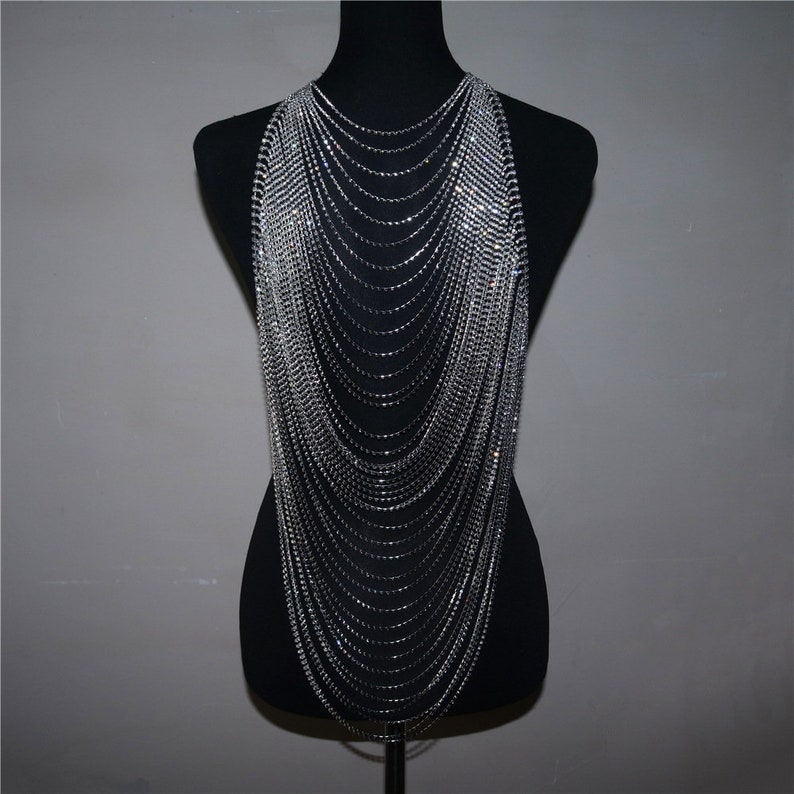 Sexy Body Jewelry For Man And Woman Body Chain Jewelry Chest Etsy