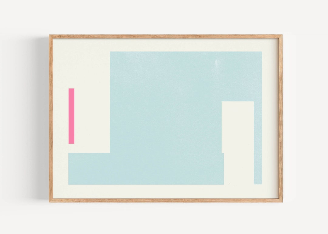 Abstract Minimalist Wall Art | Color Block Art | Minimal Contemporary ...