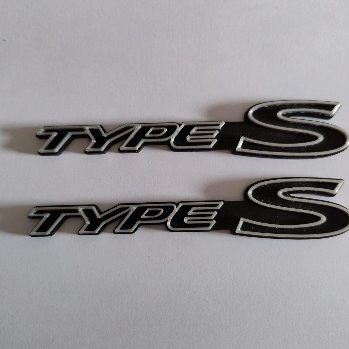 Honda Civic Emblem TYPE-S Black and Steel Edition - - Etsy
