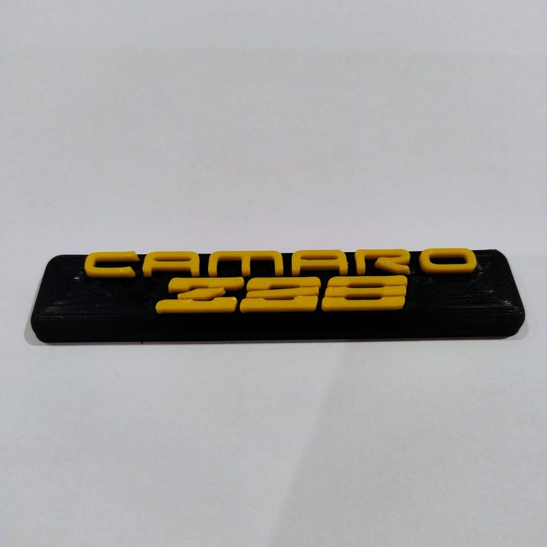 93-02 Camaro Z28 - Dash Radio Plaque Emblem NEW Black - Yellow - Free ...
