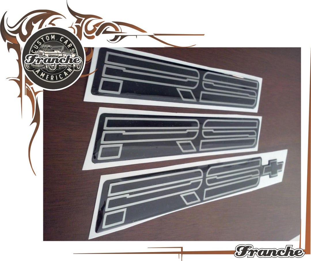 Chevrolet Camaro RS Emblem Kit 3rd Generation Minimalist Art - Etsy