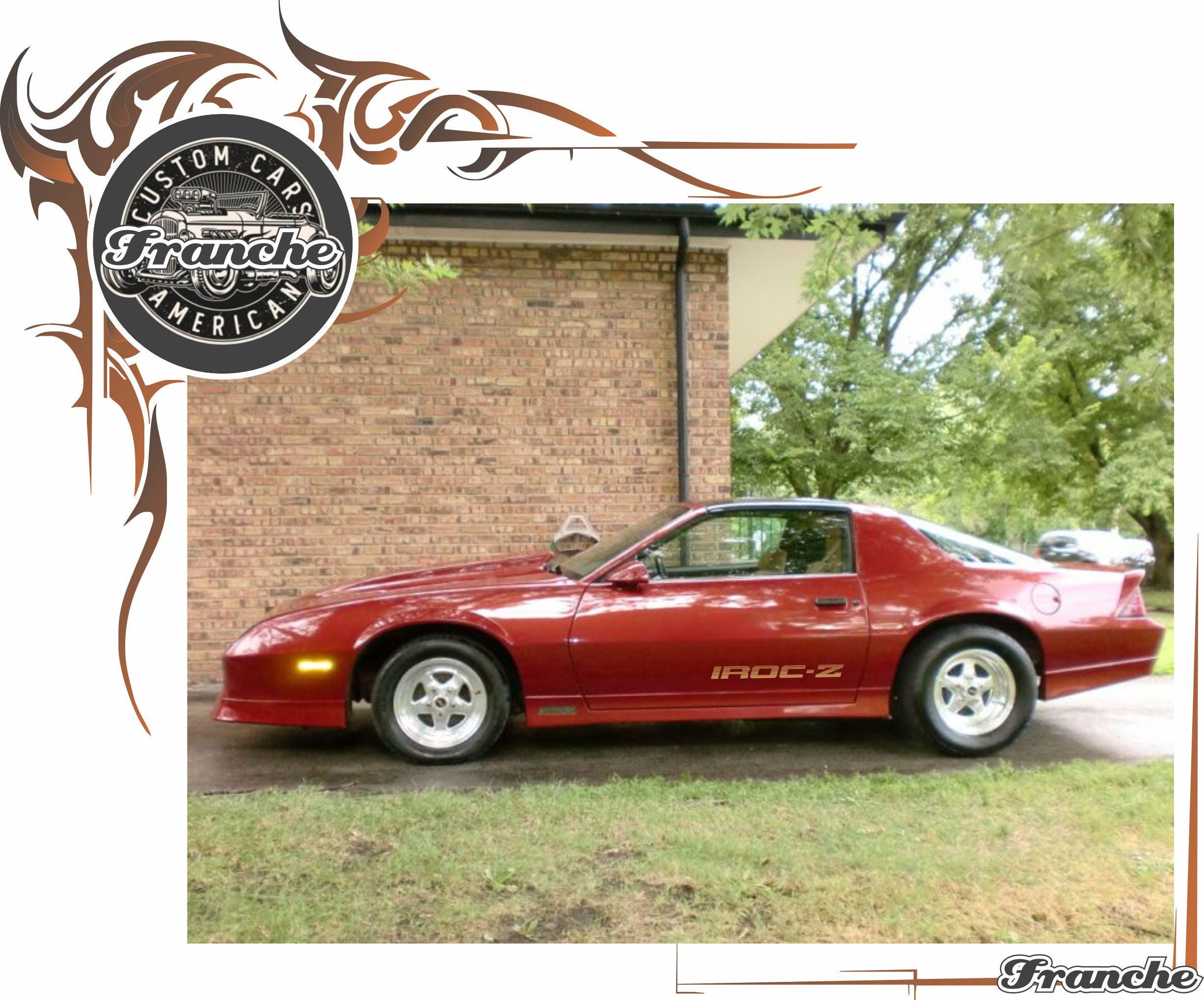 1985-1990 Chevrolet Camaro IROC-Z Door Vinyl Decals Pair Left & Right ...