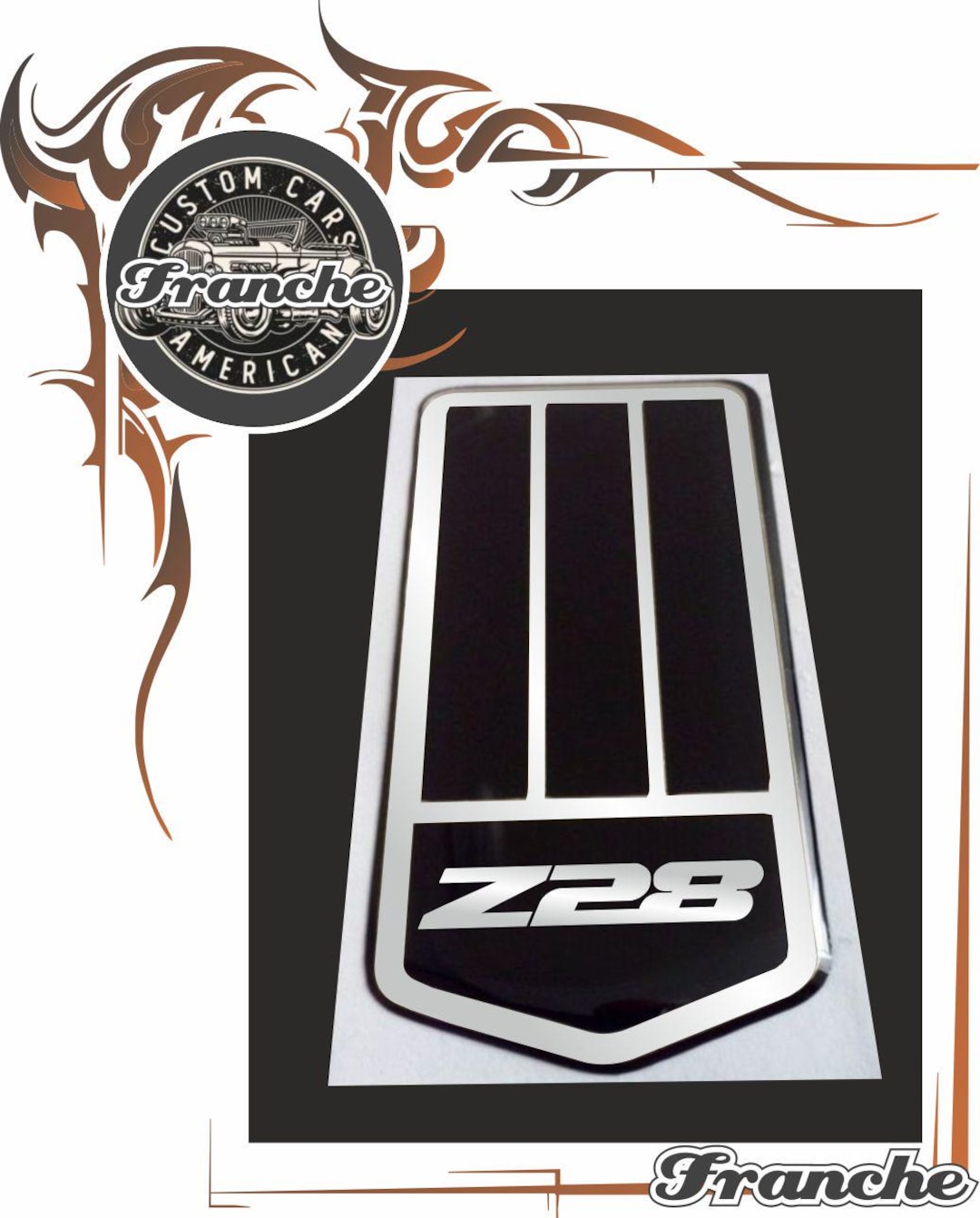 Anagram Emblem Chevrolet Camaro Z28 Nose 4th Generation 93 -2002 Bi ...