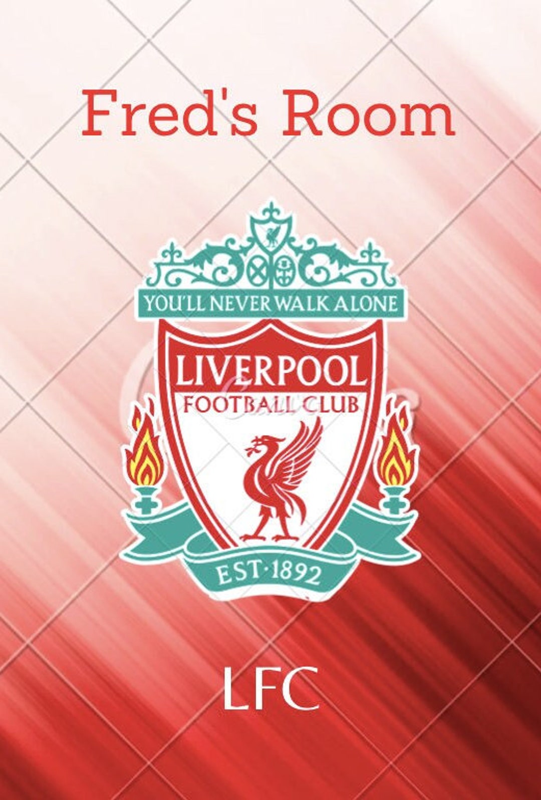 Liverpool FC Bedroom Poster Instant Download Template, Electronic and ...