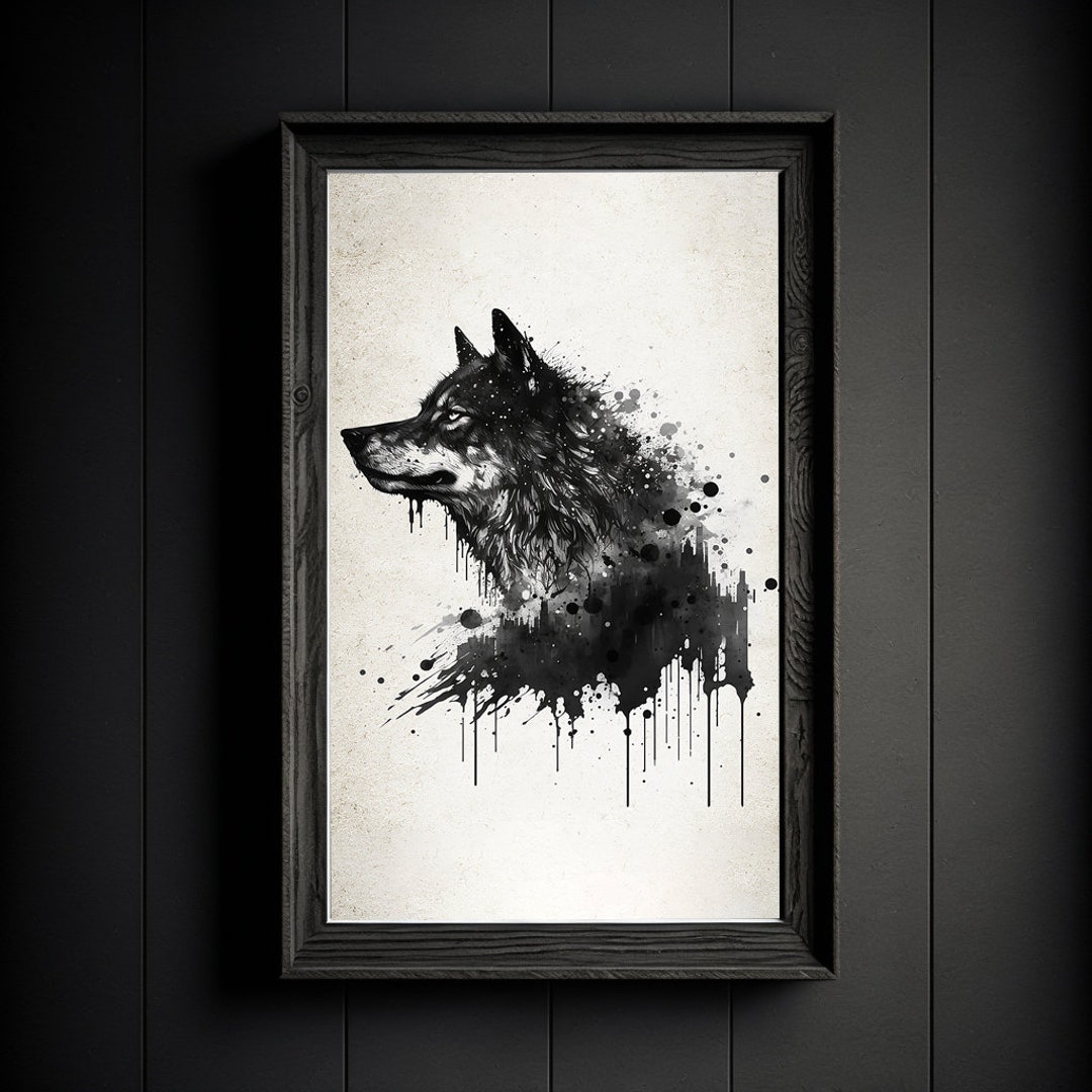 Fenrir Art Print, Fenrir, Viking Art, Norse Mythology Art, Fantasy Wall ...