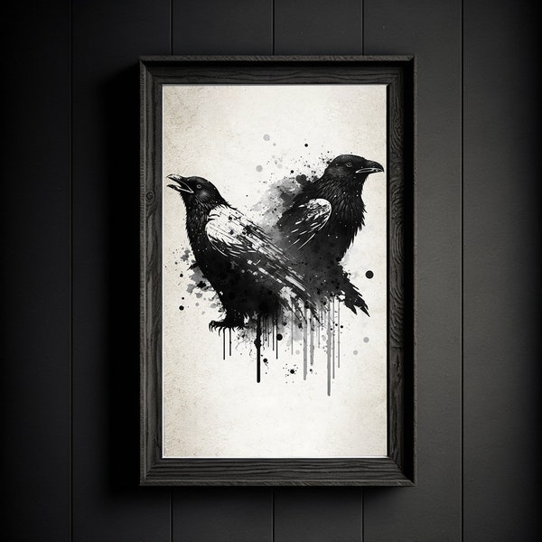 Hugin and Munin - Etsy