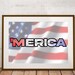 Merica Digital Art - America Funny Art Quote, Funny Quote, Patriotic ...