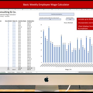 Employee Wage Expense Template, Salary Tracker, Wage Expense Calculator ...