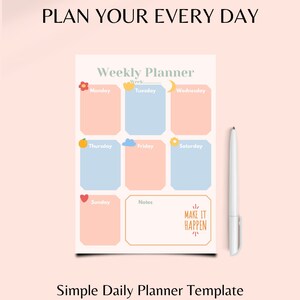 Printable Weekly Planner - Etsy