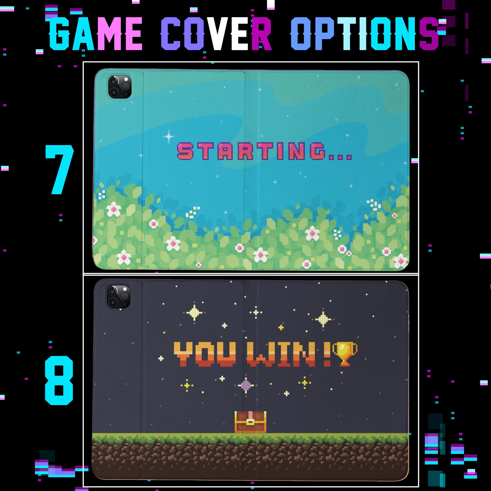 Universe Game iPad Case Gamer Pixel Art Case iPad Case With - Etsy