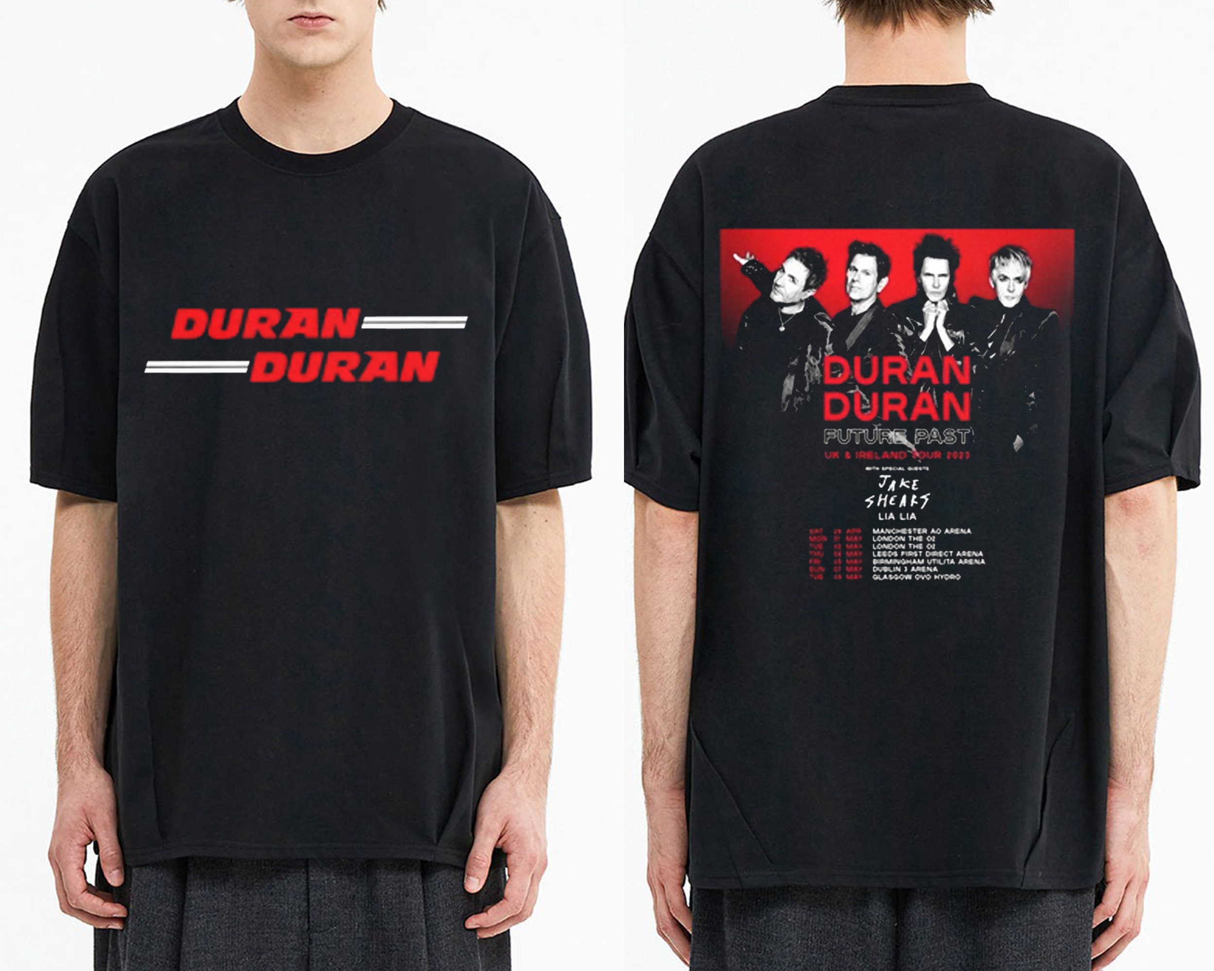 UK and Ireland Tour 2023, Duran Duran Future Past 2023 Tour T-Shirt ...