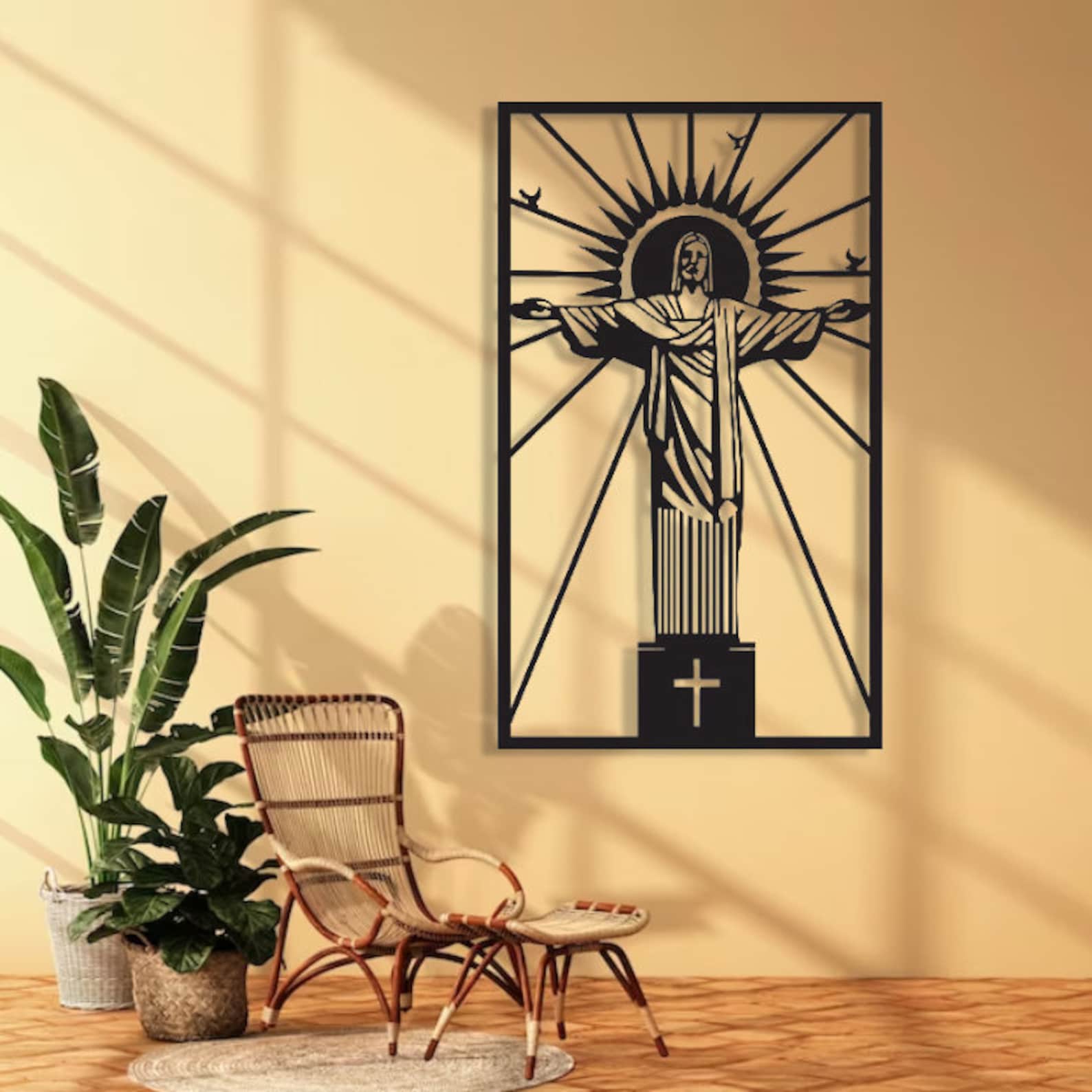 Jesus Christ Wall Decor Religious Artworks Christian Metal - Etsy