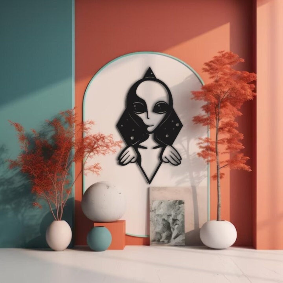 Alien Metal Wall Decor UFO Metal Wall Art 3D UFO Metal Wall - Etsy