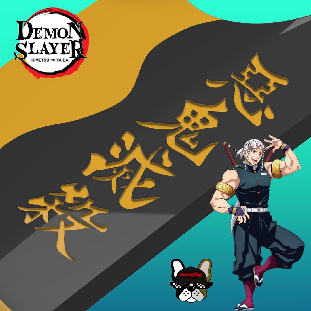 DIGITAL STL FILES Uzui Tengen Sword / Kimetsu No Yaiba Nichirin - Etsy
