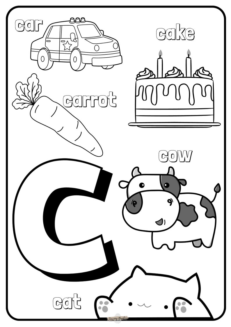Alphabet Colouring Pages Tracing Worksheets Abc's Writing Preschool ...