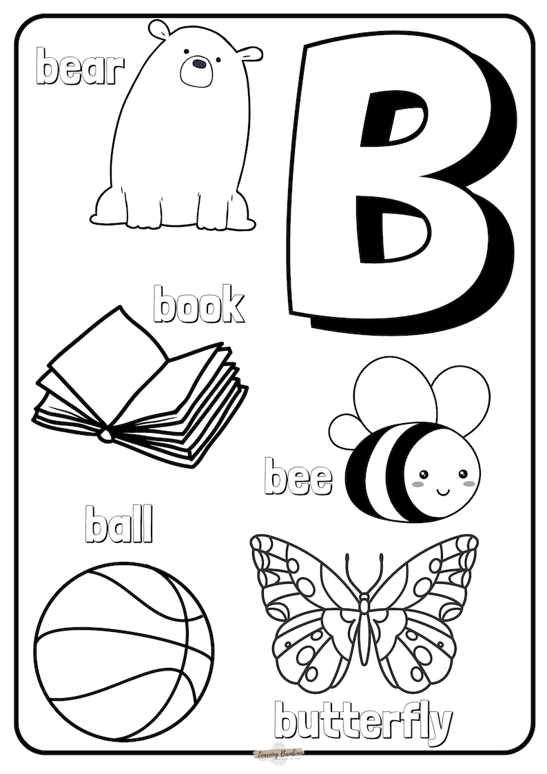 Alphabet Colouring Pages Tracing Worksheets Abc's Writing Preschool ...