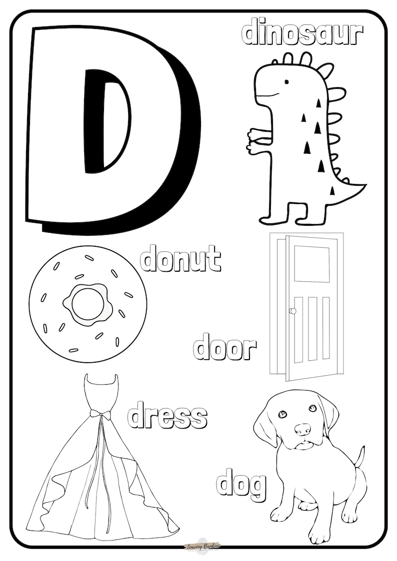 Alphabet Colouring Pages Tracing Worksheets Abc's Writing Preschool ...