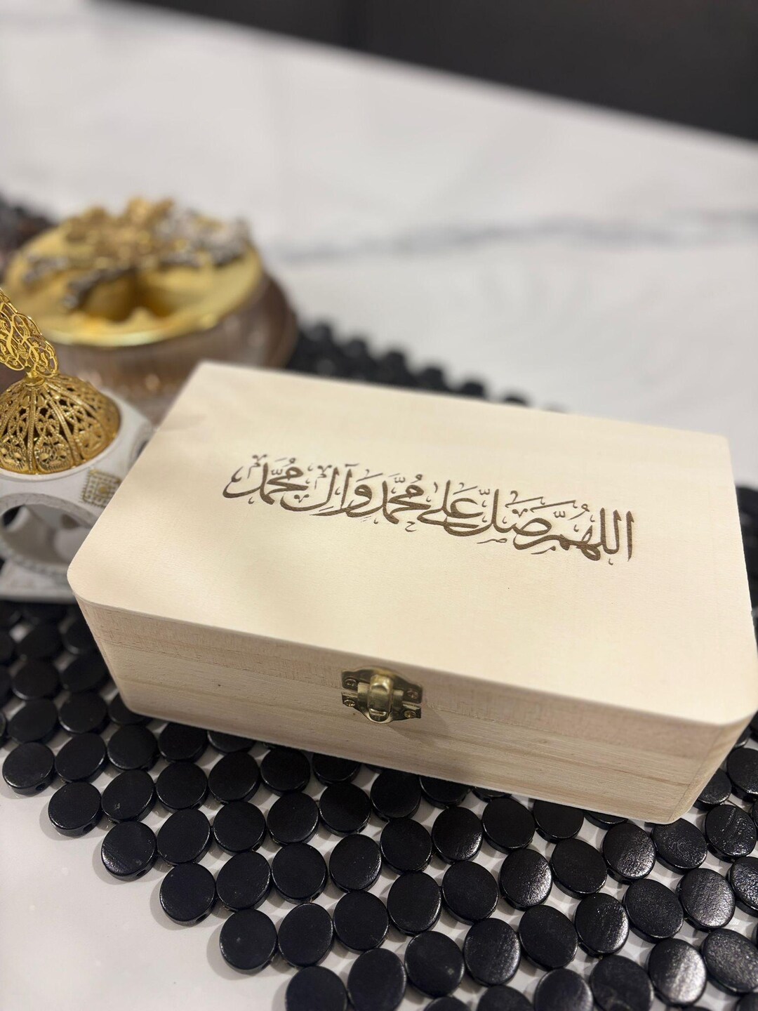 Tasbeeh Box | Laser Engraved Turbah Box | Salah Prayer Accessories ...