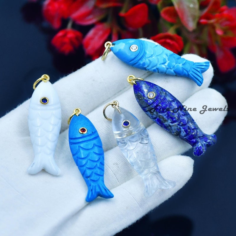 Fish Charm - Etsy