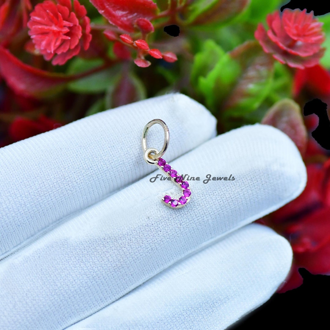 Blue Sapphire S Letter Pendant, Gemstone Initial Letter Pendant ...