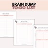 Brain Dump Journal Printable, Brain Dump Worksheet, Planner Pages ...