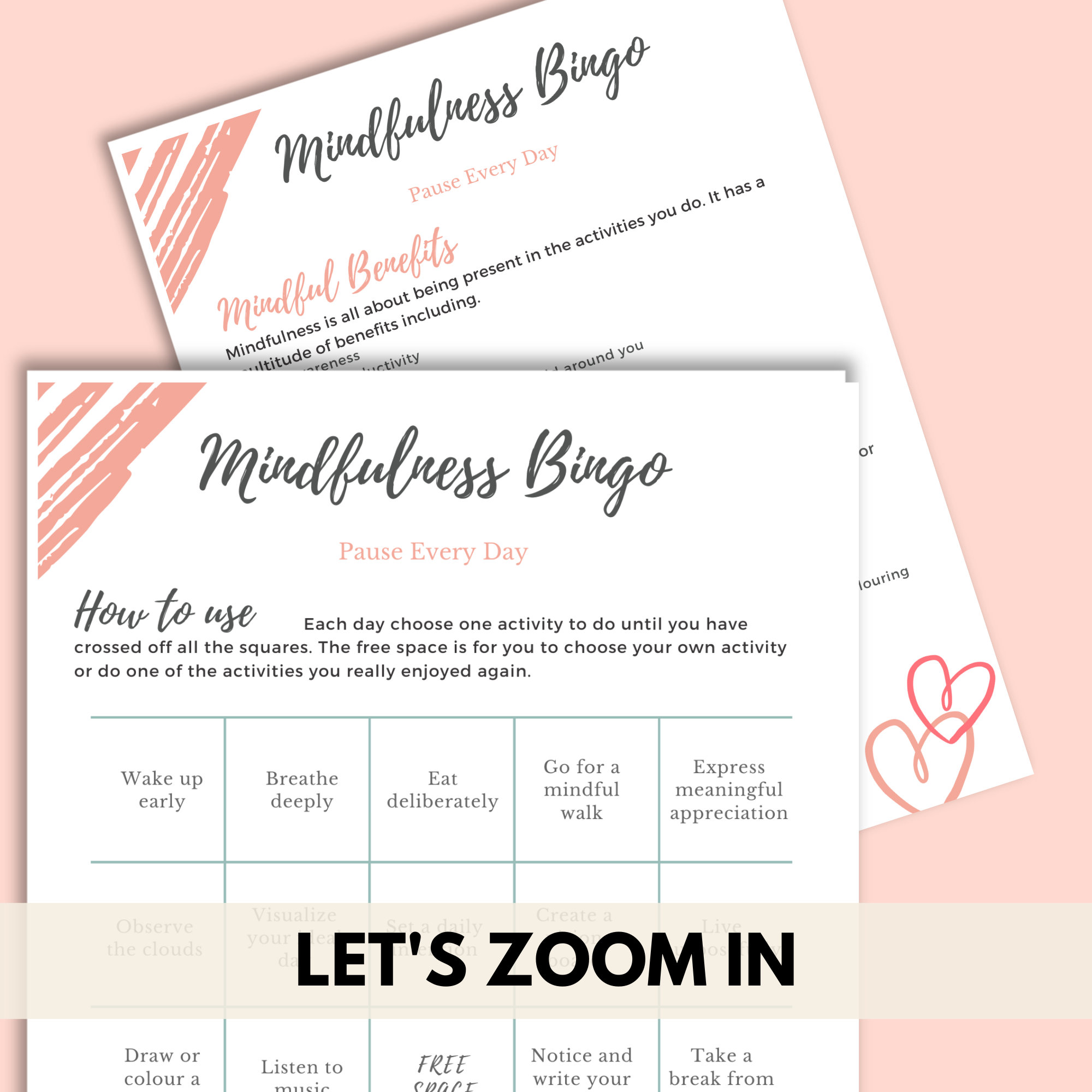 Mindfulness Bingo, Self-care Bingo, Self-care Challenge, Mindfulness ...