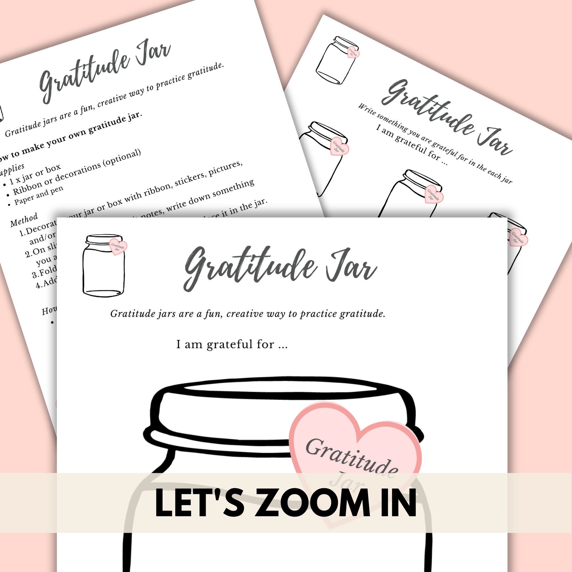 Gratitude Journal Printable, Gratitude Journal Template, Daily ...