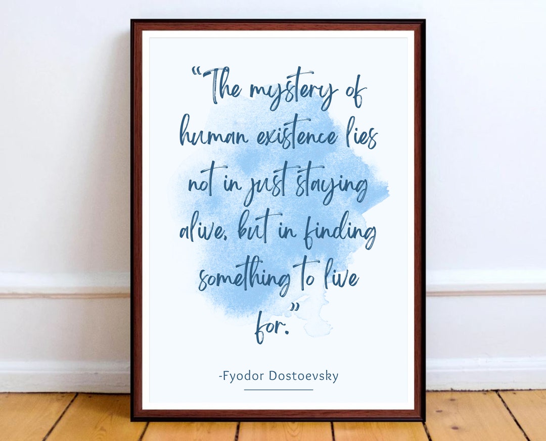 Fyodor Dostoevsky Dostoevsky Poster Dostoevsky Print - Etsy