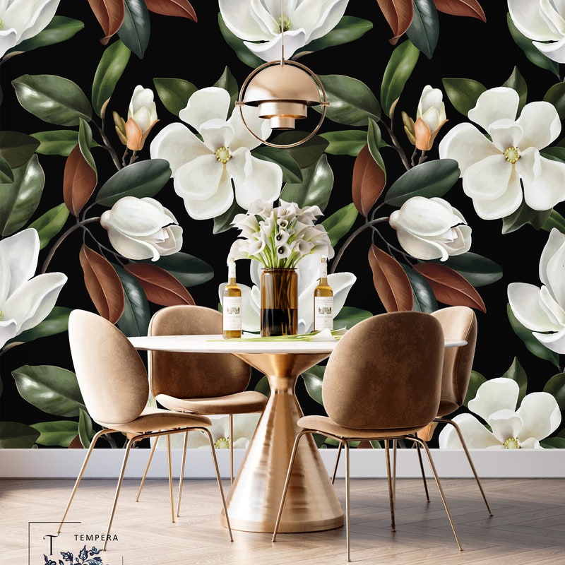 Magnolia Mural - Etsy