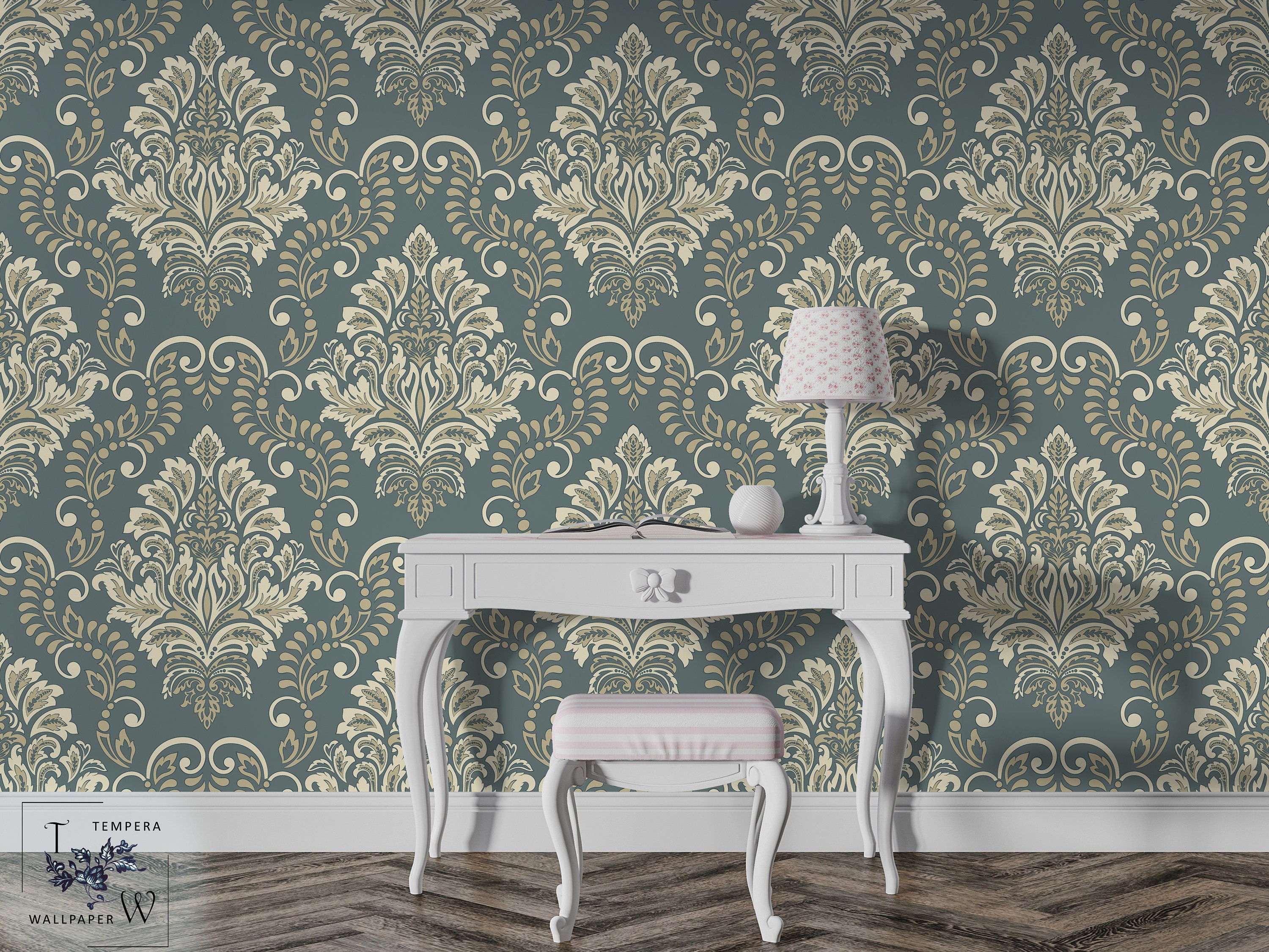 Victorian Wallpaper, Victorian Style Mural, Victorian Pattern Wallpaper ...