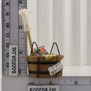 Vintage Miniature "i Hate Housework" Cleaning Supply Bucket - Etsy