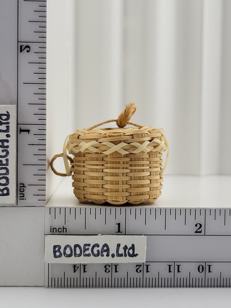 Vintage Miniature Wicker Baskets - Etsy