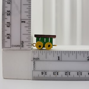 Vintage Miniature Wood Train Set - Etsy