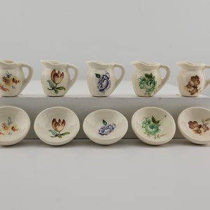 Vintage Miniature China Bowl and Pitcher Sec.5 - Etsy