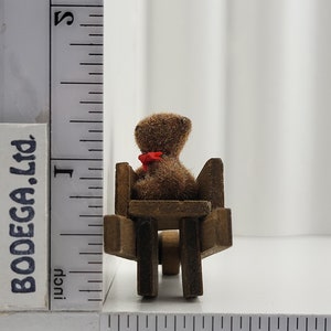 Vintage Miniature Bear in Wheelbarrow - Etsy