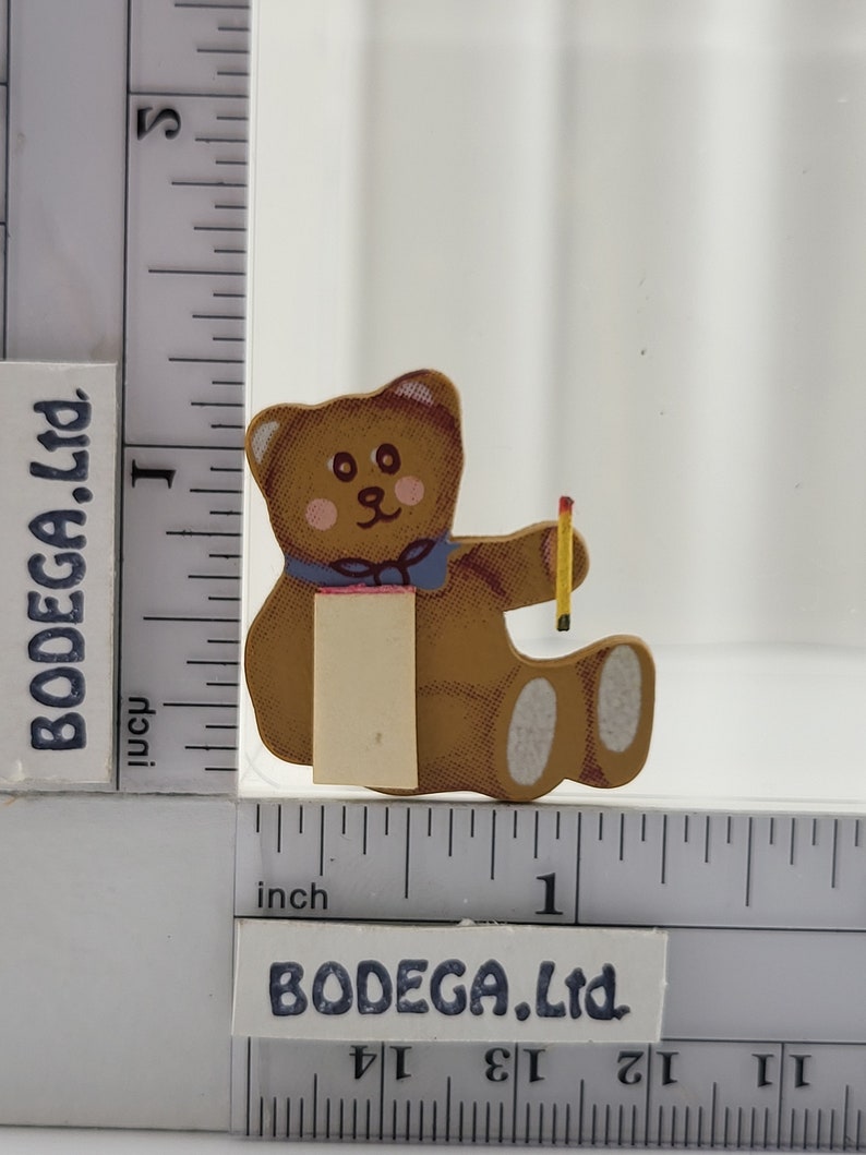 Vintage Miniature Bear Note Pad W/ Pencil - Etsy