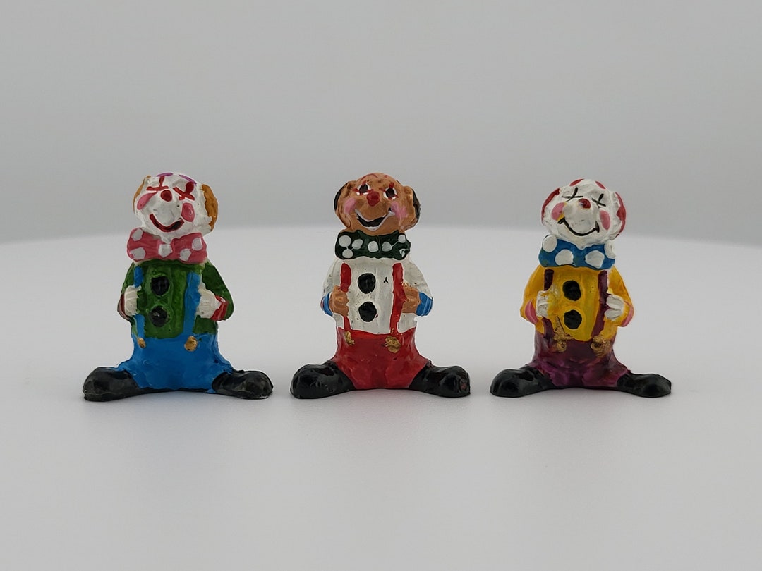 Vintage Miniature Happy Clown - Etsy