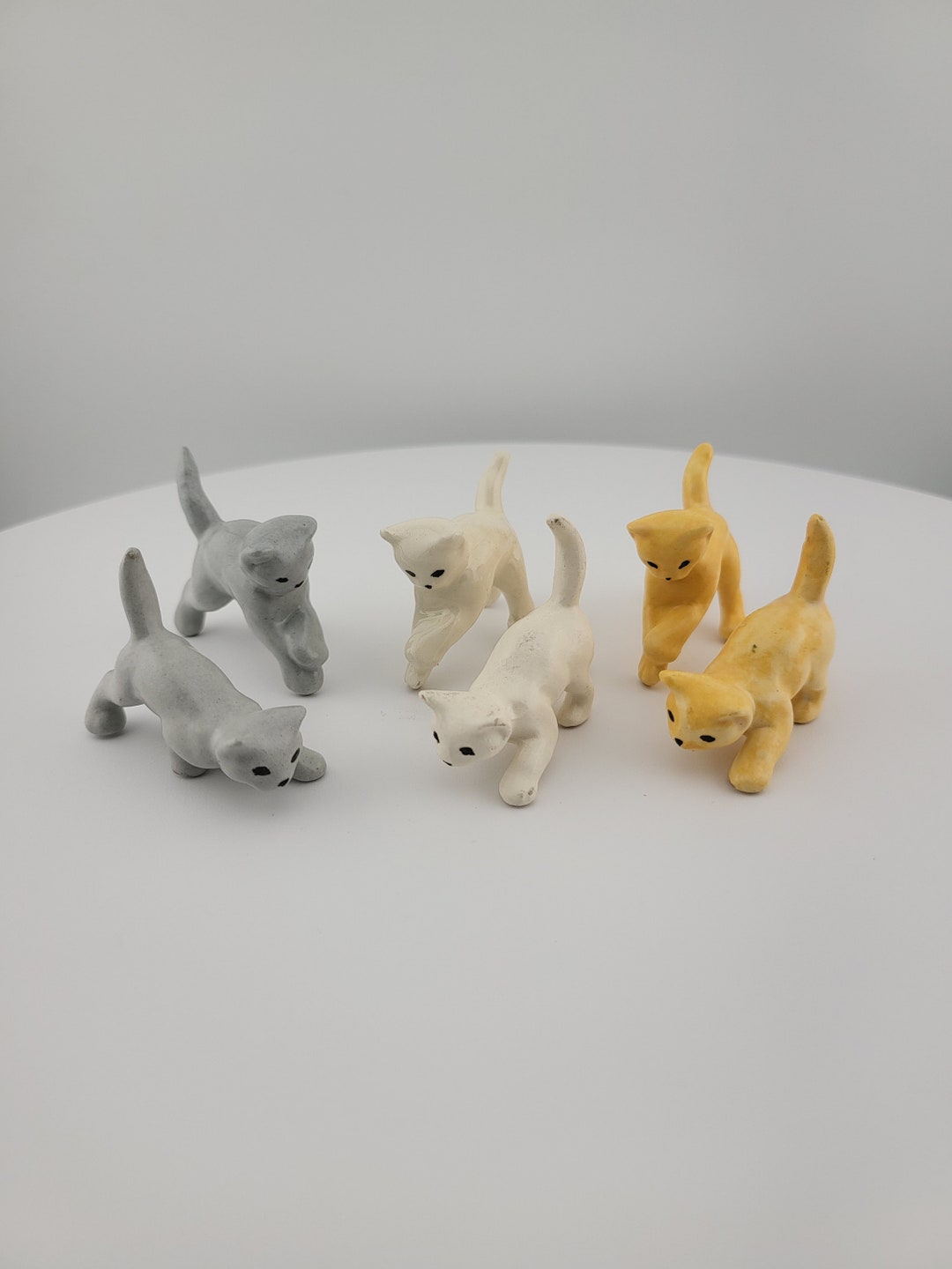 Vintage Miniature Playful Kittens - Etsy