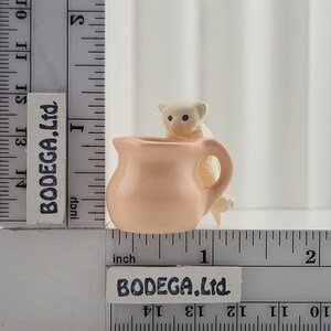 Vintage Miniature Milk Pitcher With Kitten - Etsy