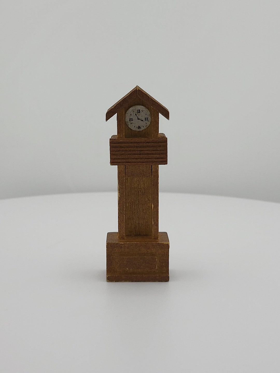 Vintage Miniature Grandfather Clock - Etsy