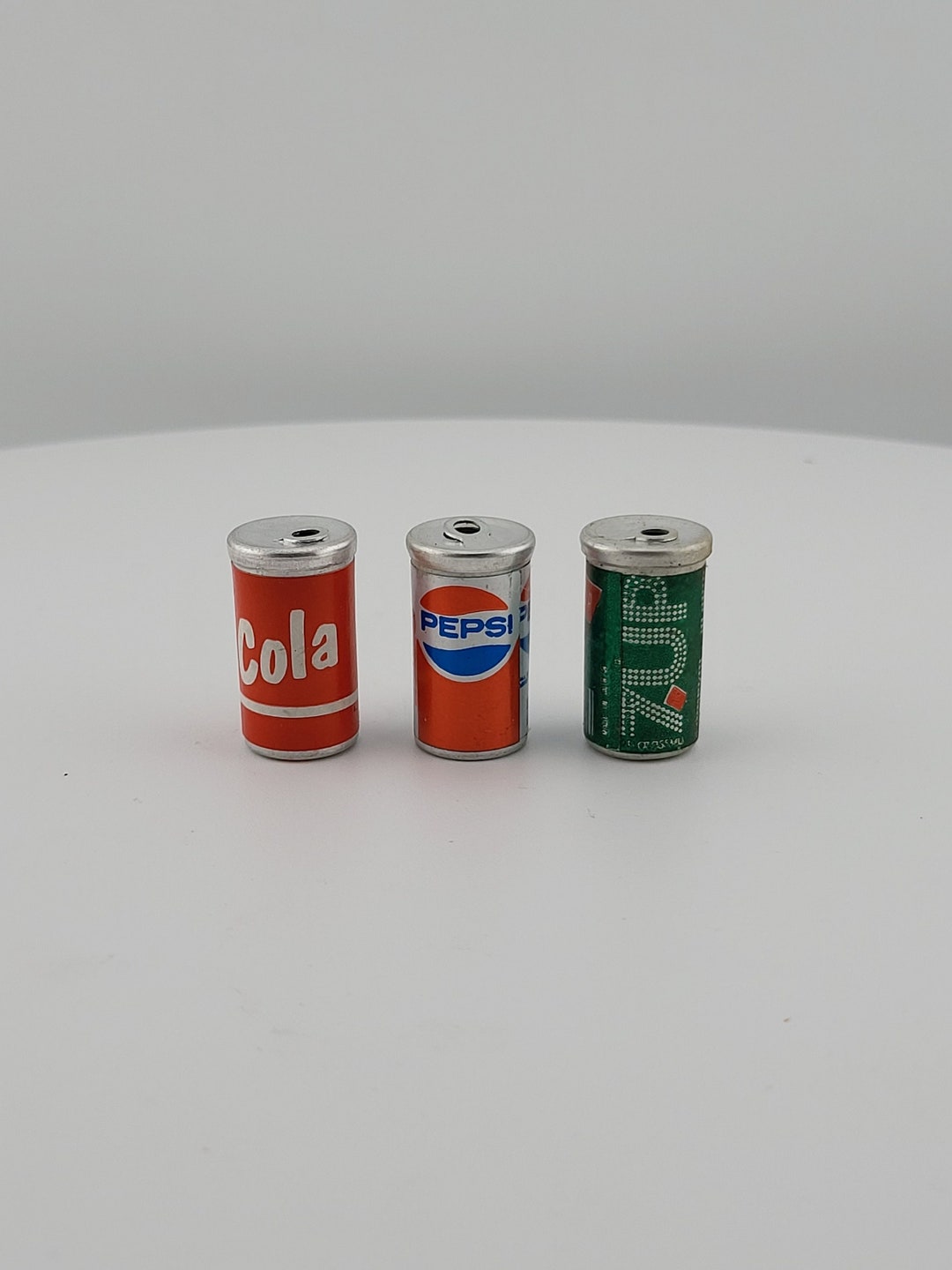 Vintage Miniature Soda Can Set - Etsy