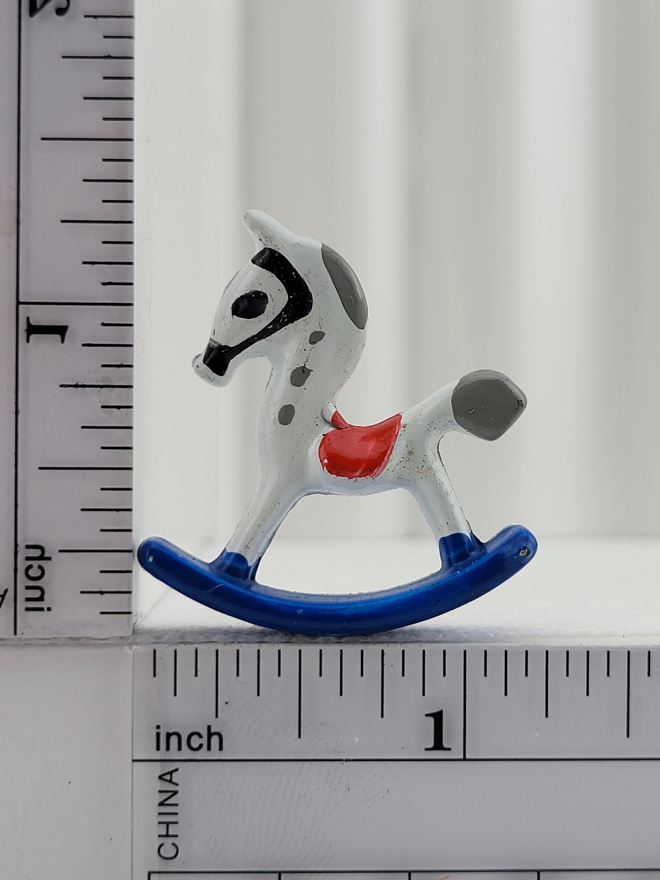 Vintage Miniature Rocking Horse - Etsy