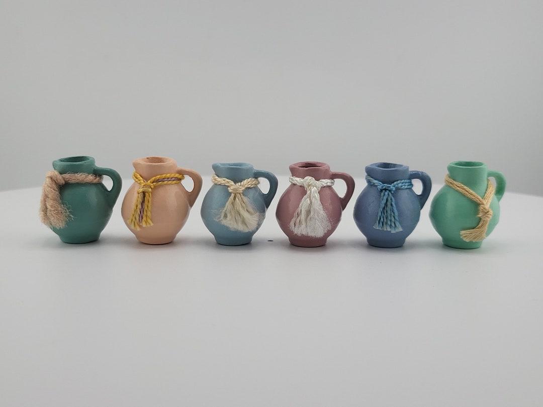 Vintage Miniature Stoneware Pitchers - Etsy