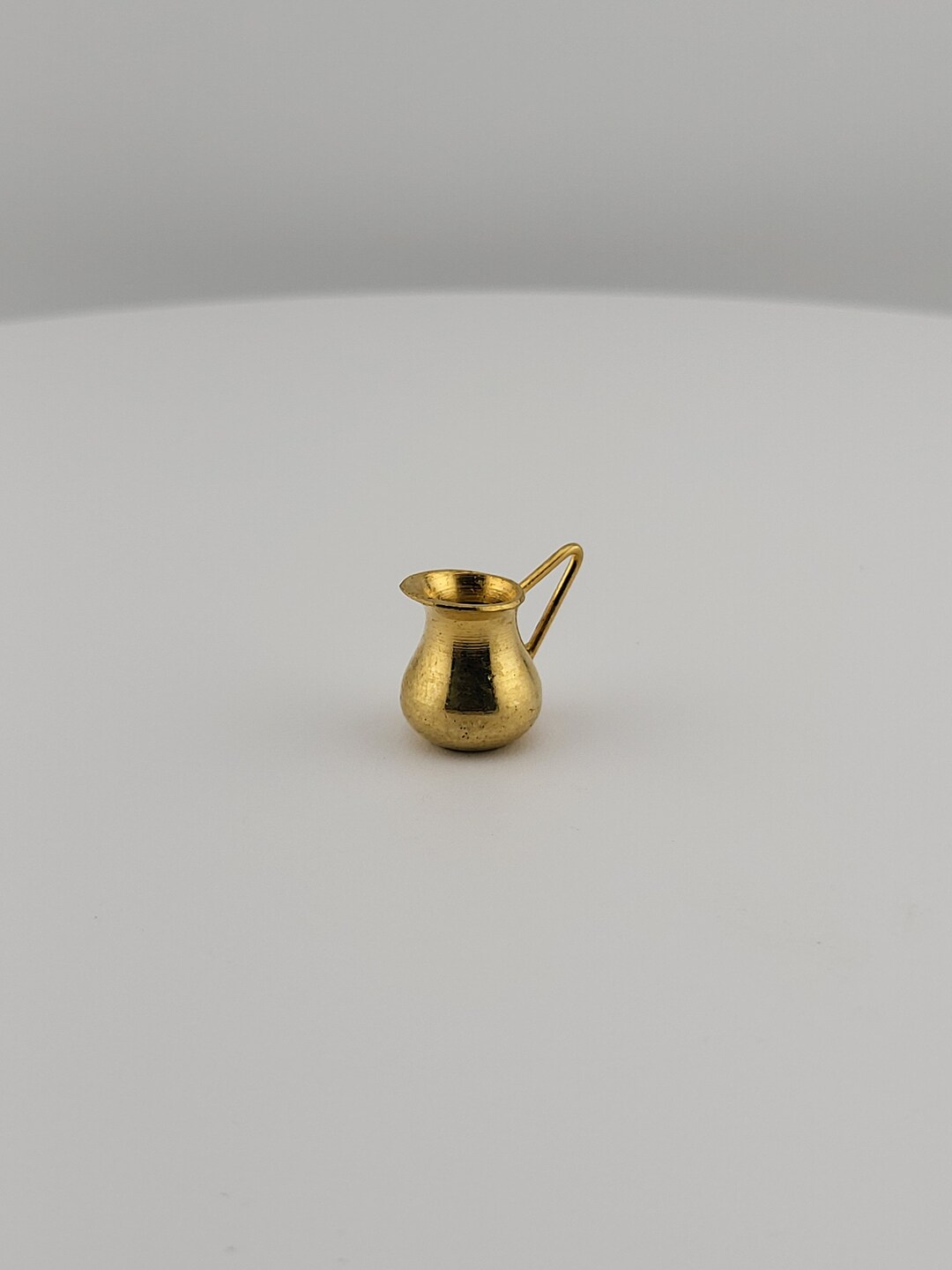 Vintage Miniature Brass Pitcher - Etsy
